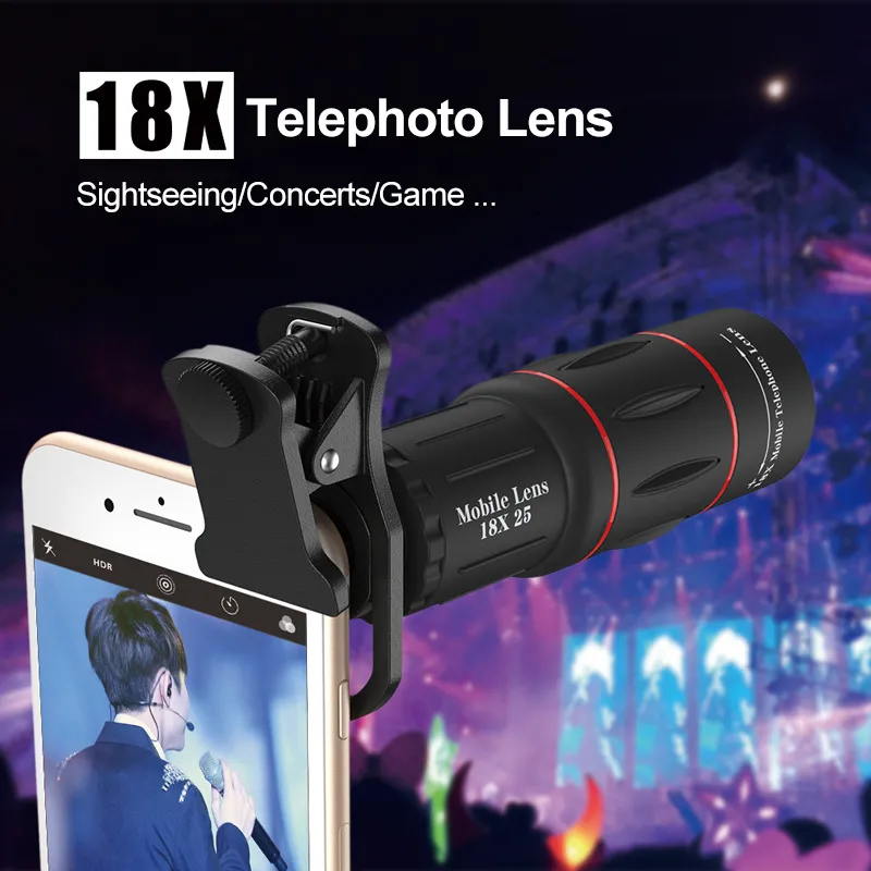 18X Mobile Phone Zoom Lens Kit - Premium Cell Phone Camera Lens for ...