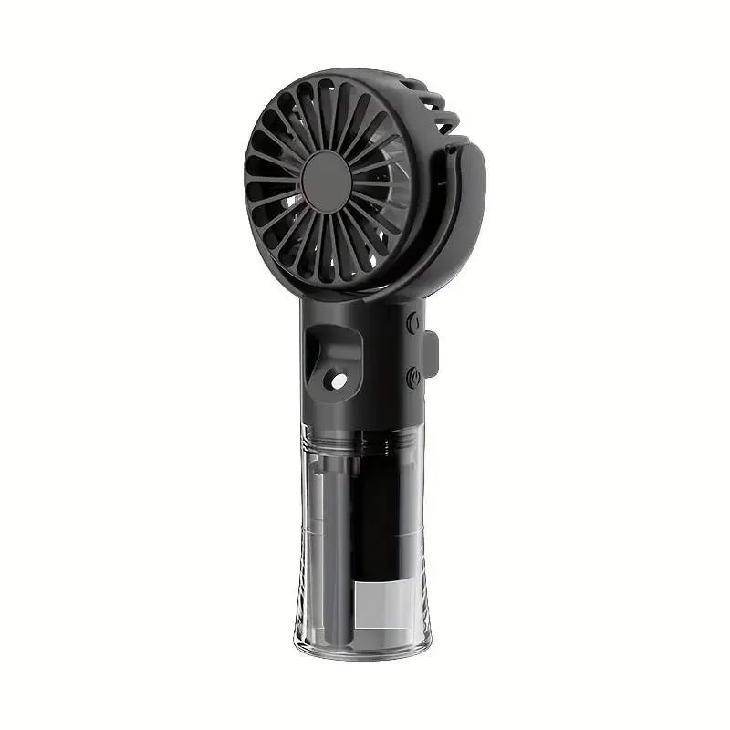 Mini Portable Rechargeable Fan: Spray Mister Humidifier - Stay Cool ...