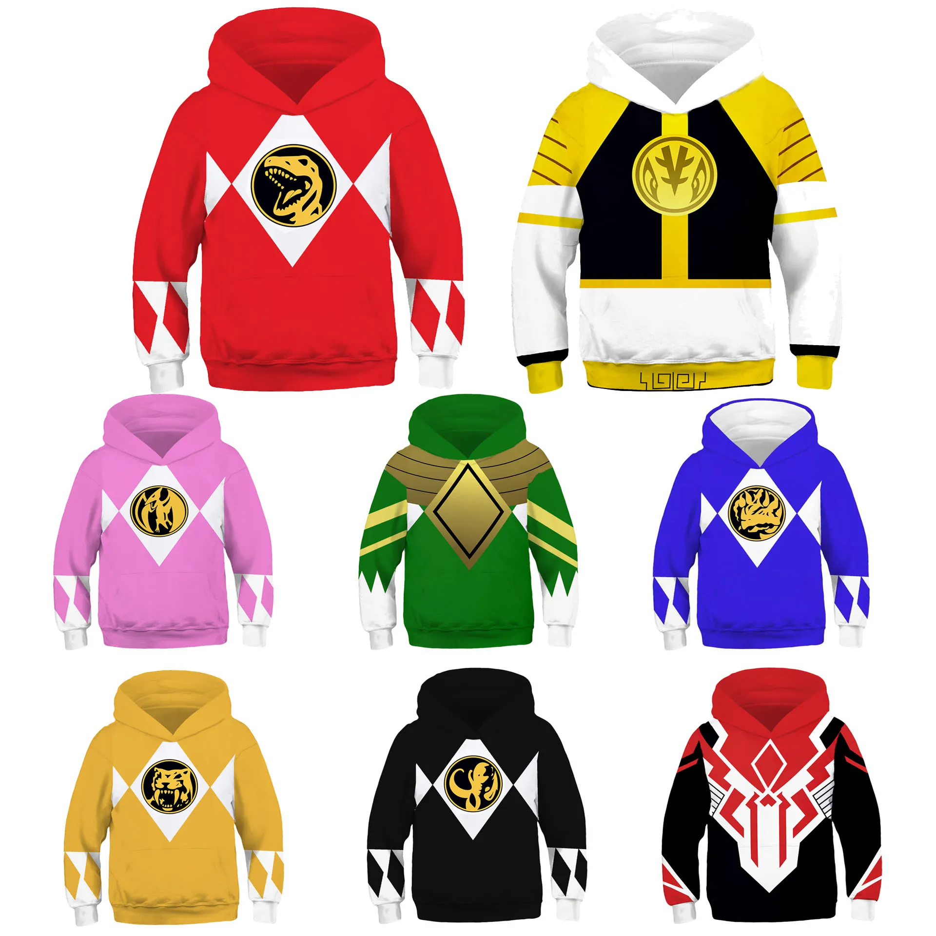 Power Samurai Sentai Shinkenger Rangers Gir Cosplay Hoodie For Kids ...