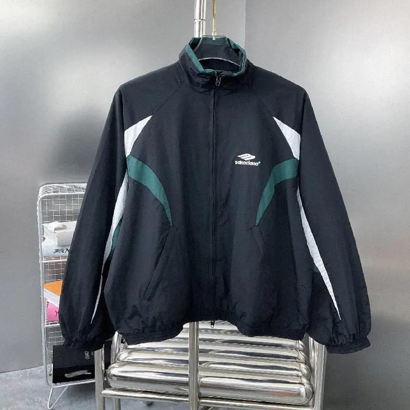 Men's plus size acrylic softshell jacket waist-length windbreaker ...