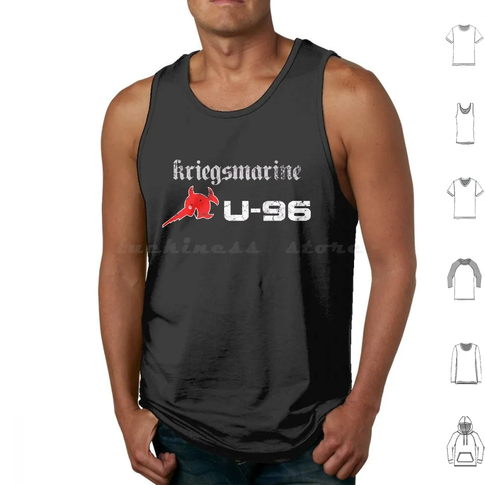 German Kriegsmarine U-96 Laughing Sawfish Tank Top Print Cotton long ...