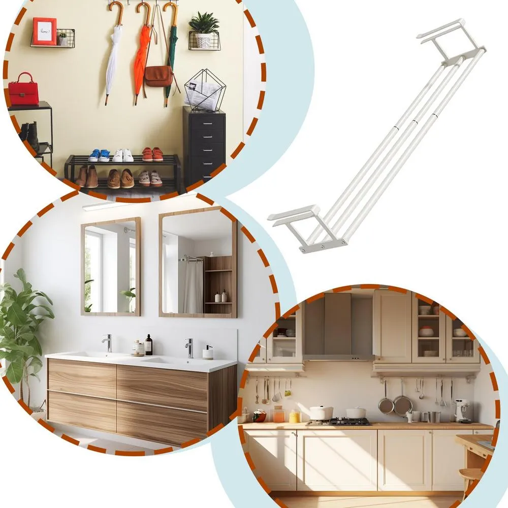 Shoe Storage Cabinets Retractable Layered Shoe Rack: Adjustable ...