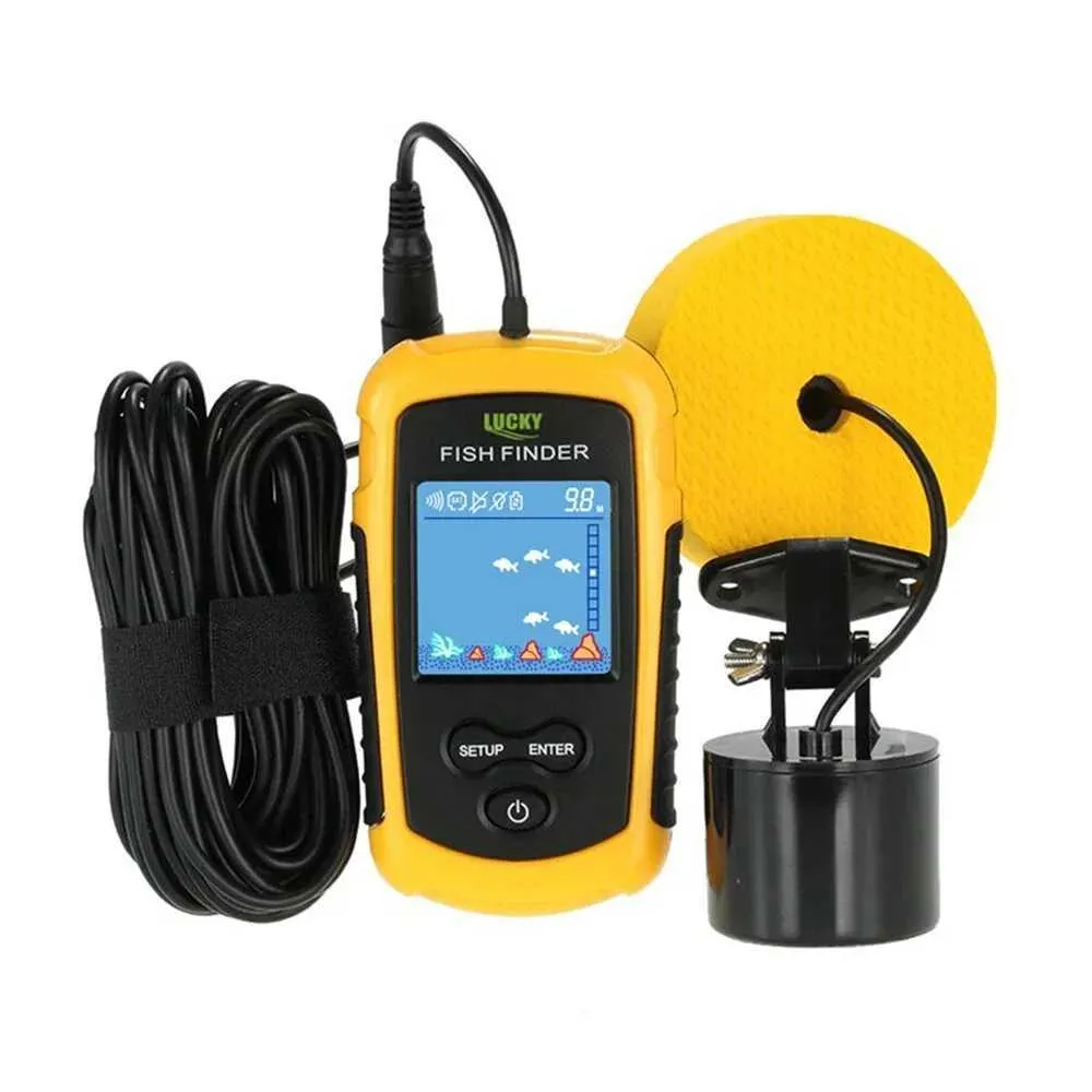 Fish Finder Sonar 100M Depth Detector Alarm - Underwater Echo Sounder ...