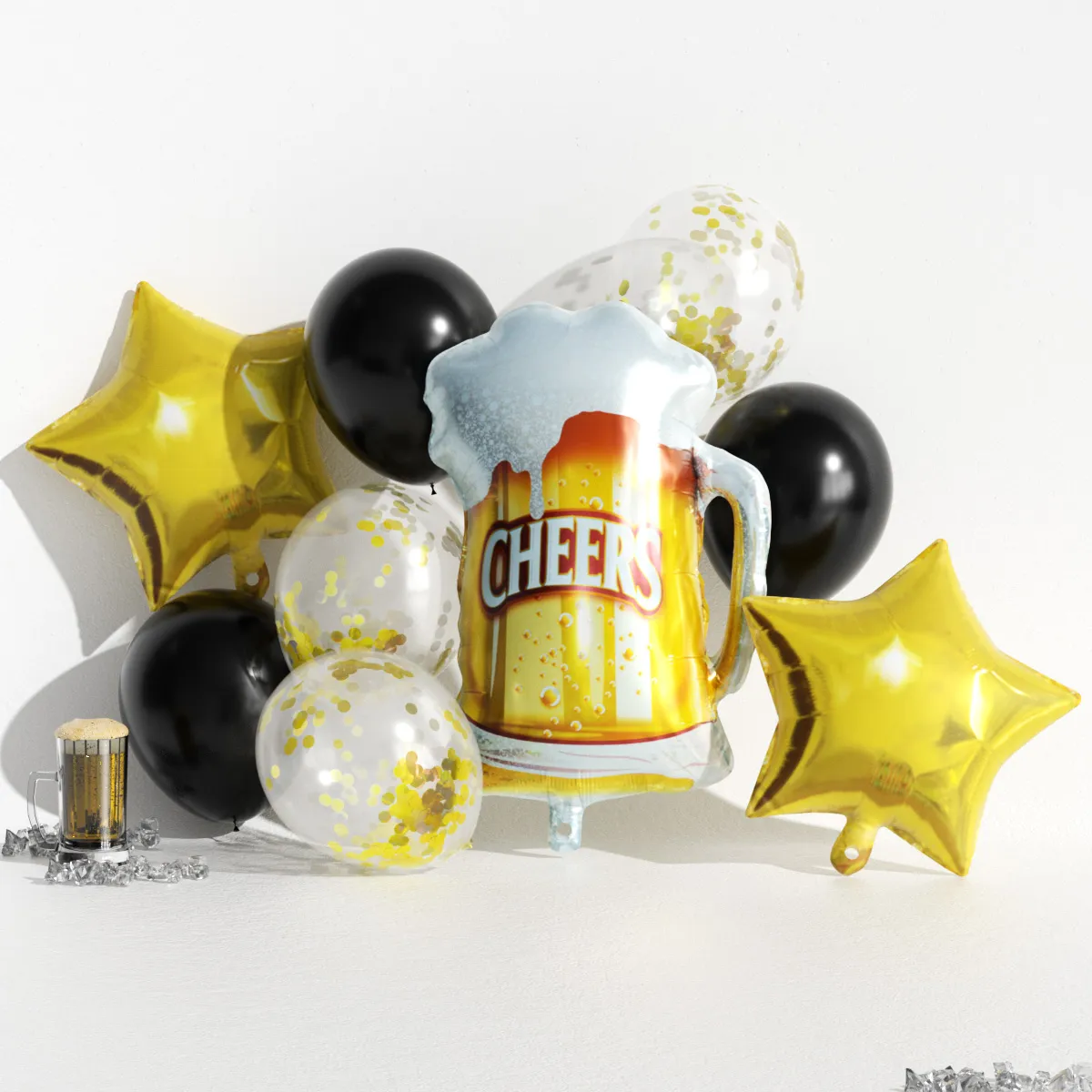 Party Bottles & Balloons Set: Premium Quality Decorations for Birthdays ...