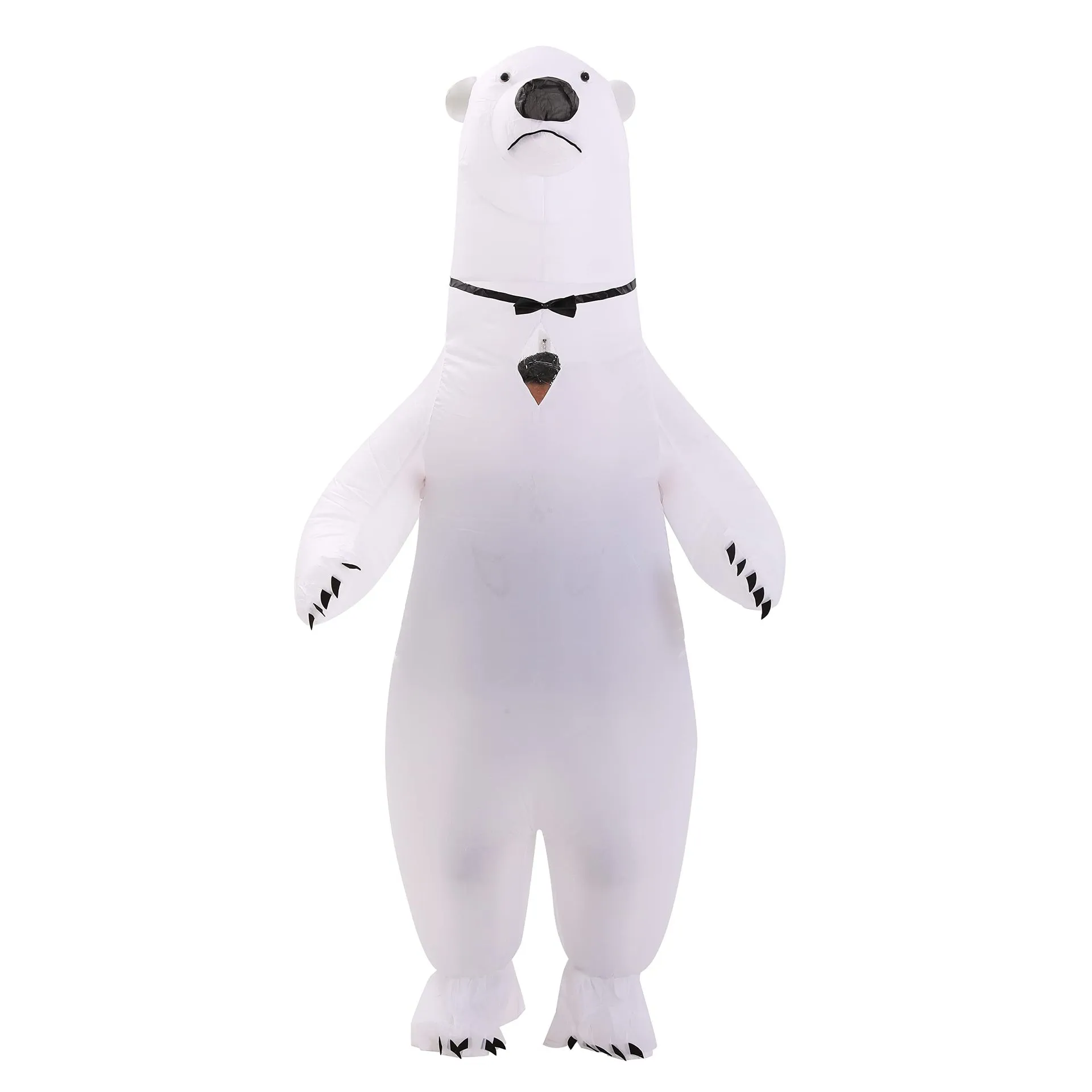 Giant Inflatable Polar Bear Costume - Adult Funny Animal Blow-Up Mascot ...