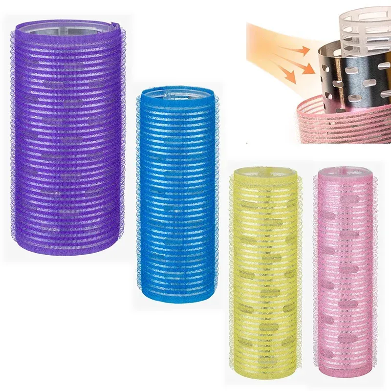 Aluminum Core Extra Long Hair Rollers Big Wave Curlers With Self Grip ...