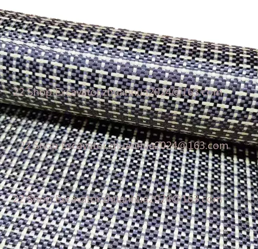 1500D Kevlar And 3K Carbon Fiber Jacquard Weave Fabric High Strength ...