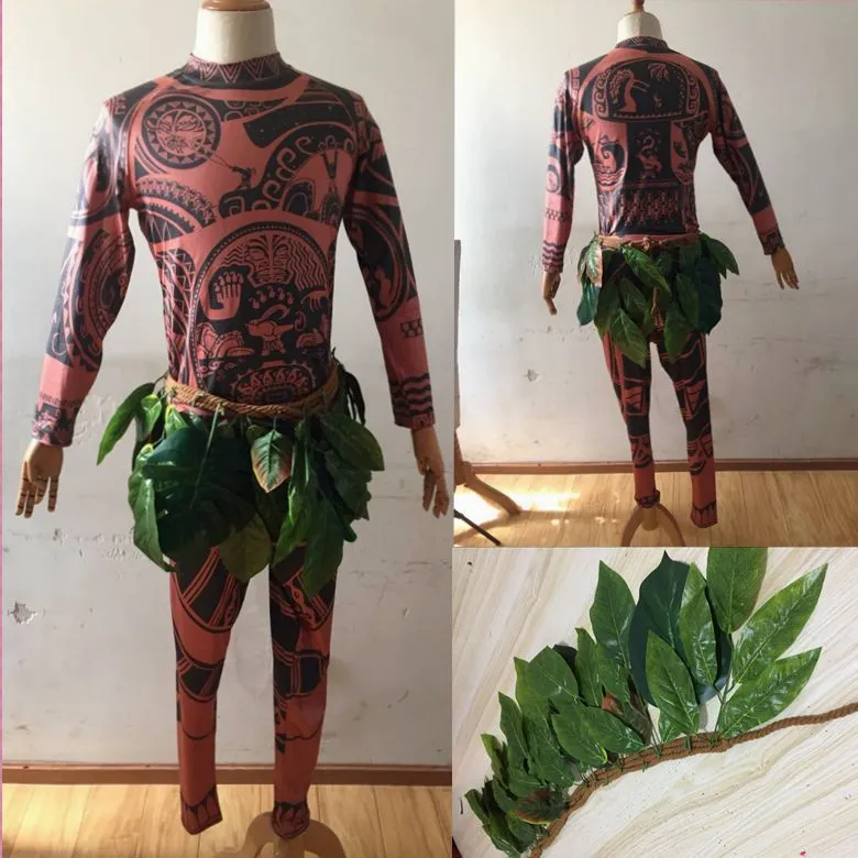Tropical Costumes Full Bodysuit Set For Adults, Halloween Party Cosplay ...