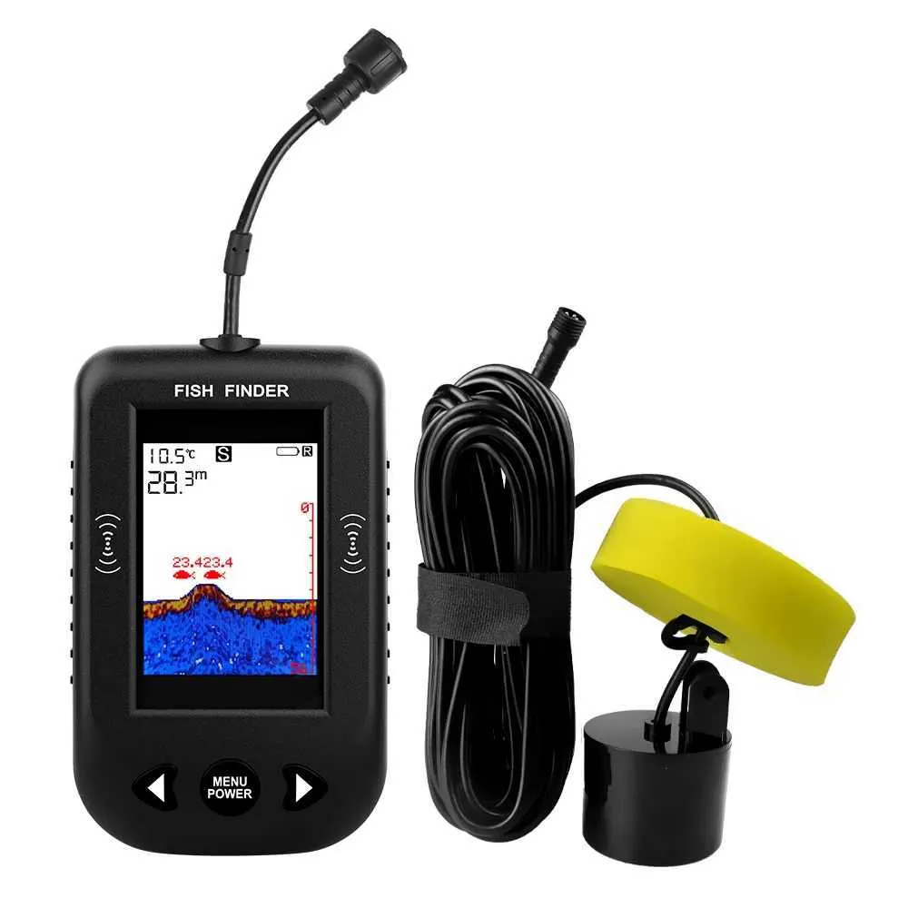 Portable Fish Finder Sonar Alarm Sensor Echo Sounder with Depth ...