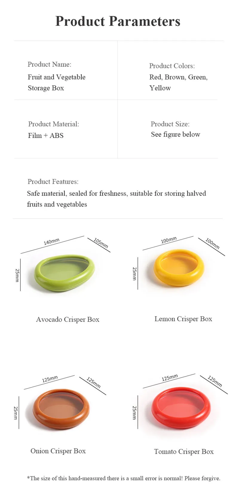 Airtight Fruit & Veggie Storage Containers - Keep Food Fresh Longer ...