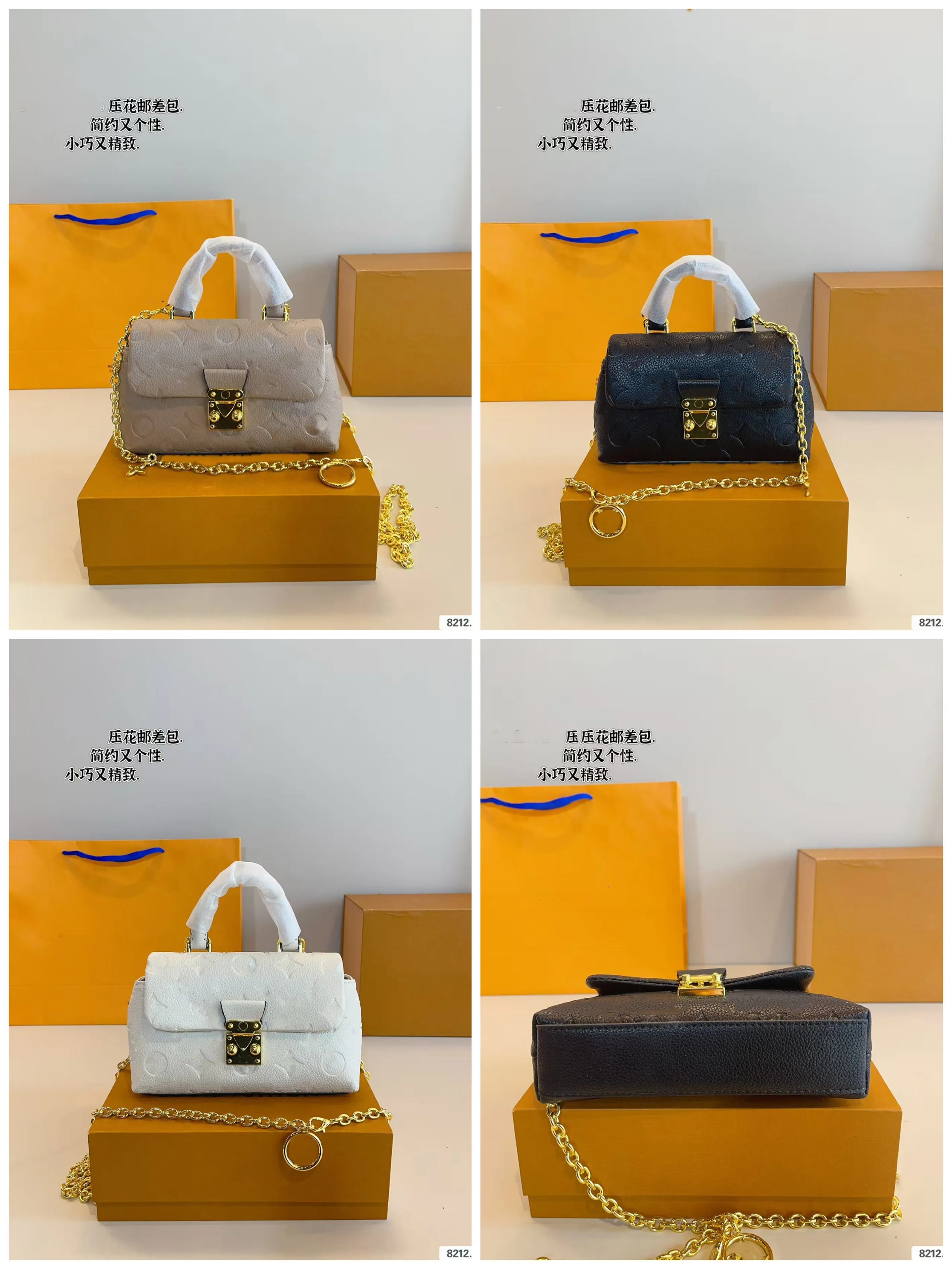 Designer Black Crossbody Purse Chic Faux Leather Cross Body Bags, Women ...