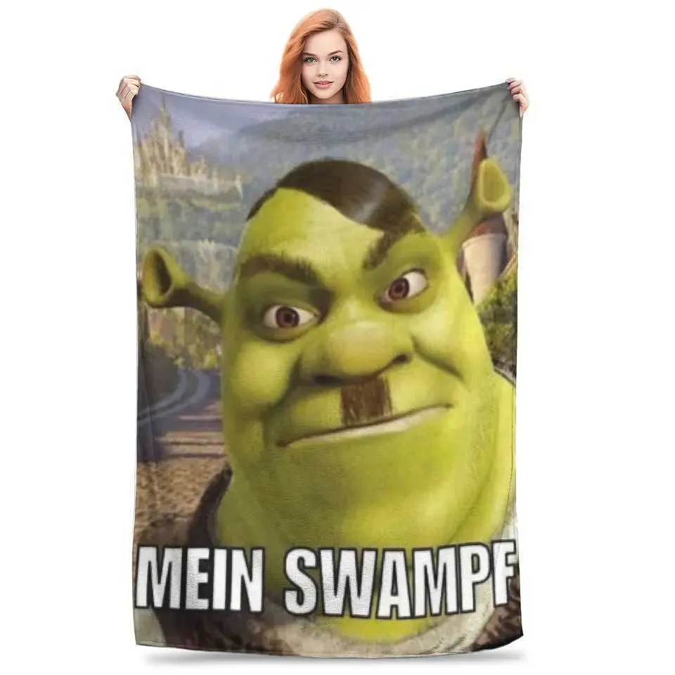 Shrek Pun Funny Memes Blanket Ultra Soft Throw Blanket For Sofa, 50x60 ...