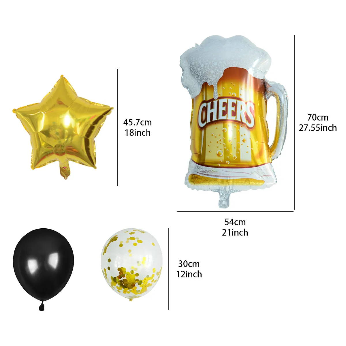 Party Bottles & Balloons Set: Premium Quality Decorations for Birthdays ...