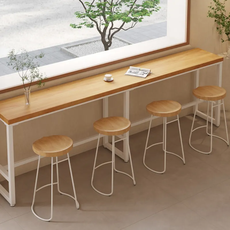 Industrial Wood Wine High Bar Ice Table For Club Reception And Alcohol ...