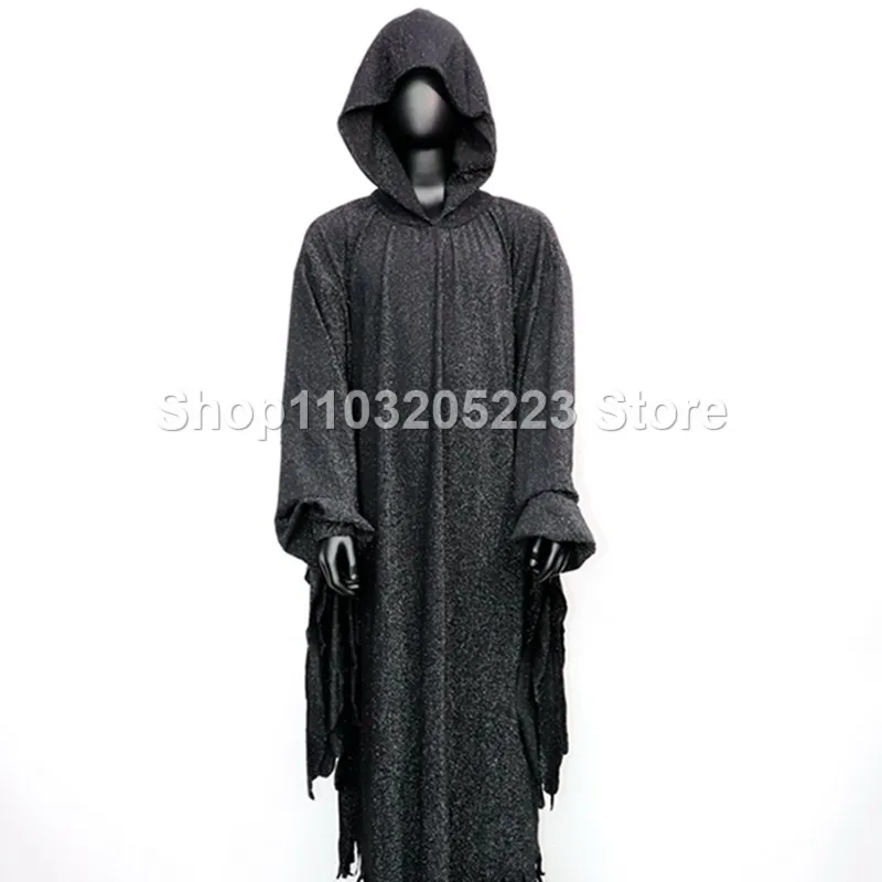 Horror Horror Clown Halloween Sets Shiny Black Robe, Cloak, And Killer ...