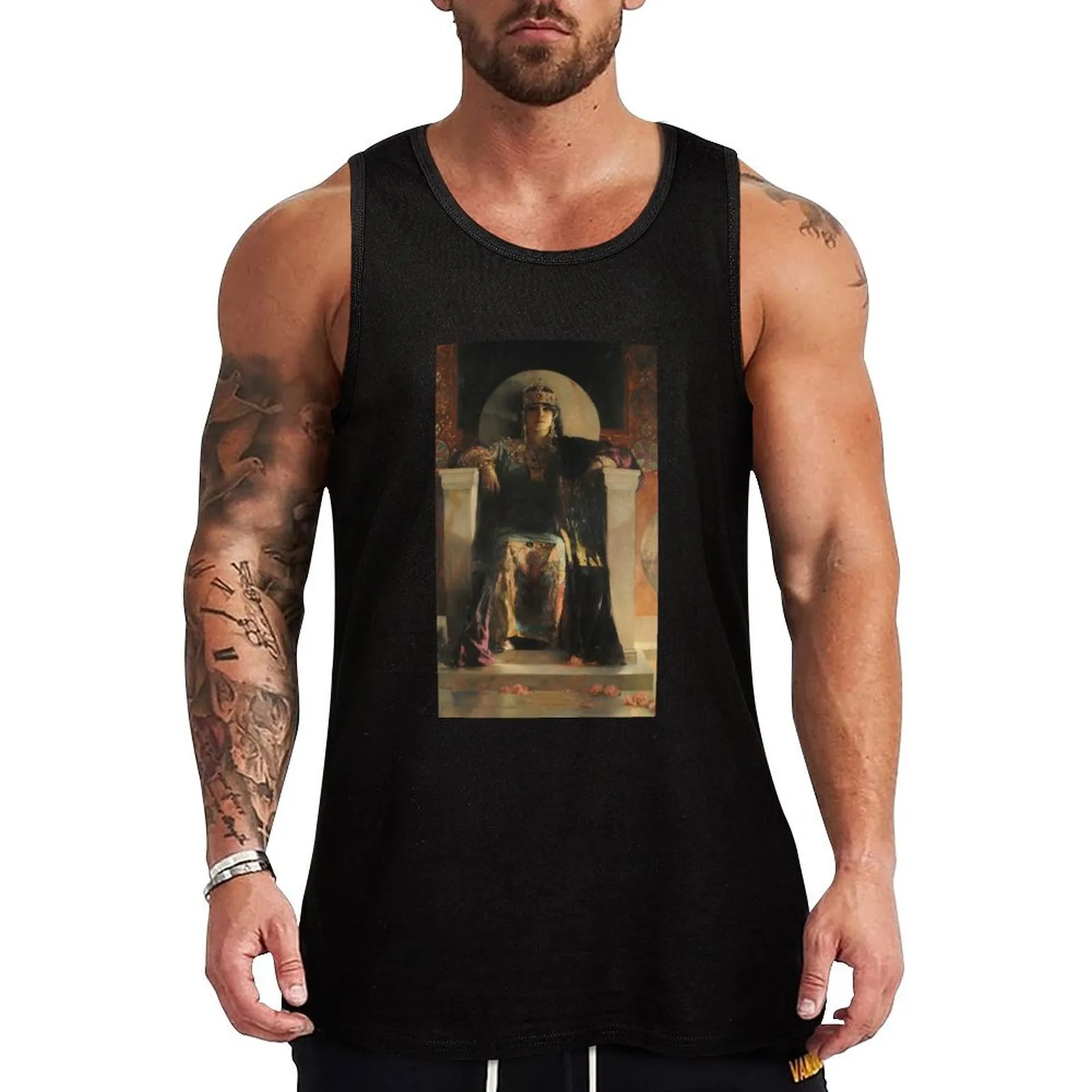 Saint Empress Theodora Enthroned Tank Top Mens Sleeveless Shirt Summer ...