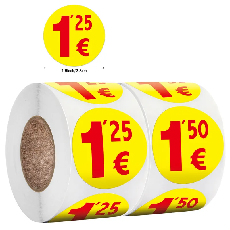 Roll Copper Plate Printable Price Tag Stickers For Supermarket Sealing ...