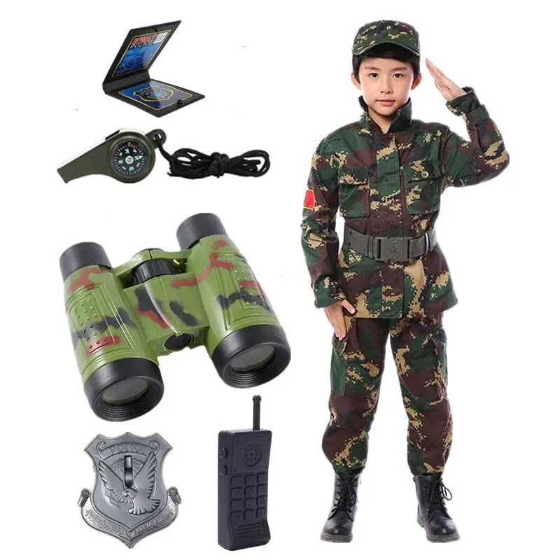 Kids' Camo Trooper Soldier Army Army Dress Up Set For Halloween Dress ...