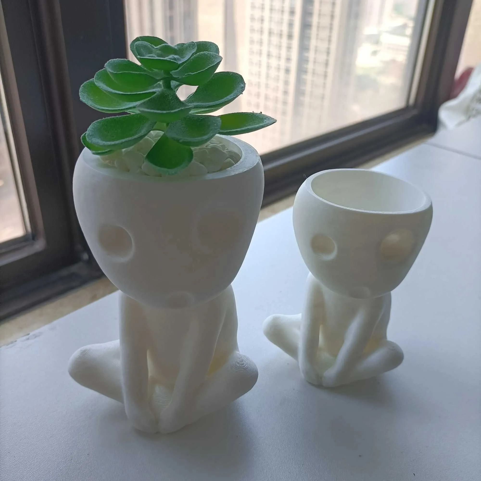 Indoor Stone Planter Pots Brown Small Bonsai Plant Holders for Floor ...