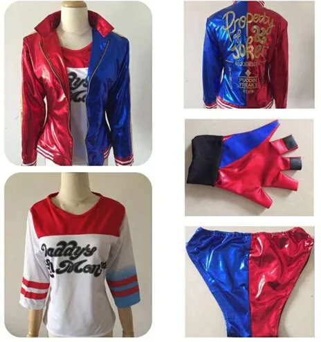 FREE PP Female Clown Cosplay Costume Halloween Anime Coat Jacket ...