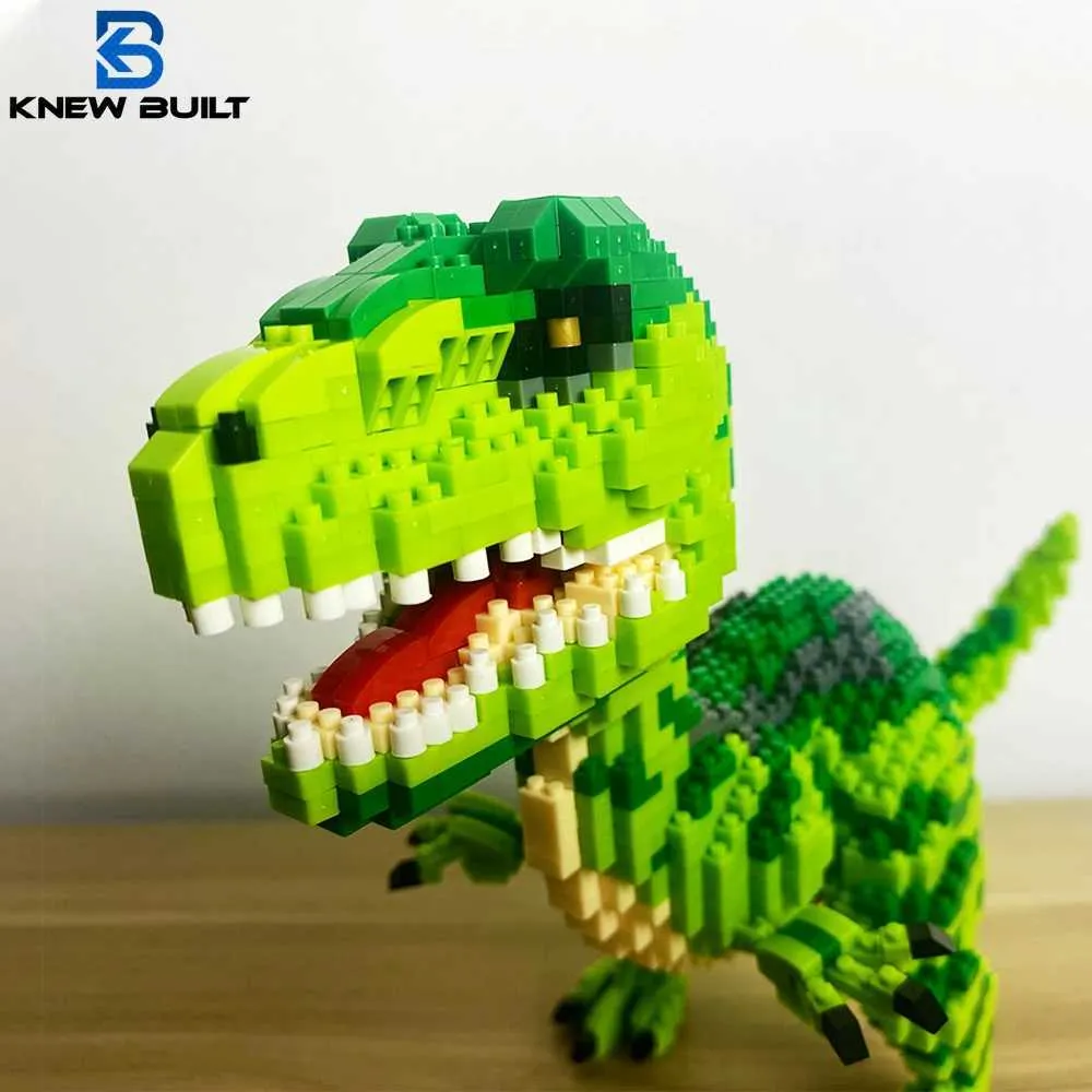 Miniature Dinosaur Dinosaur Building Blocks Puzzle Toys Tyrannosaurus ...