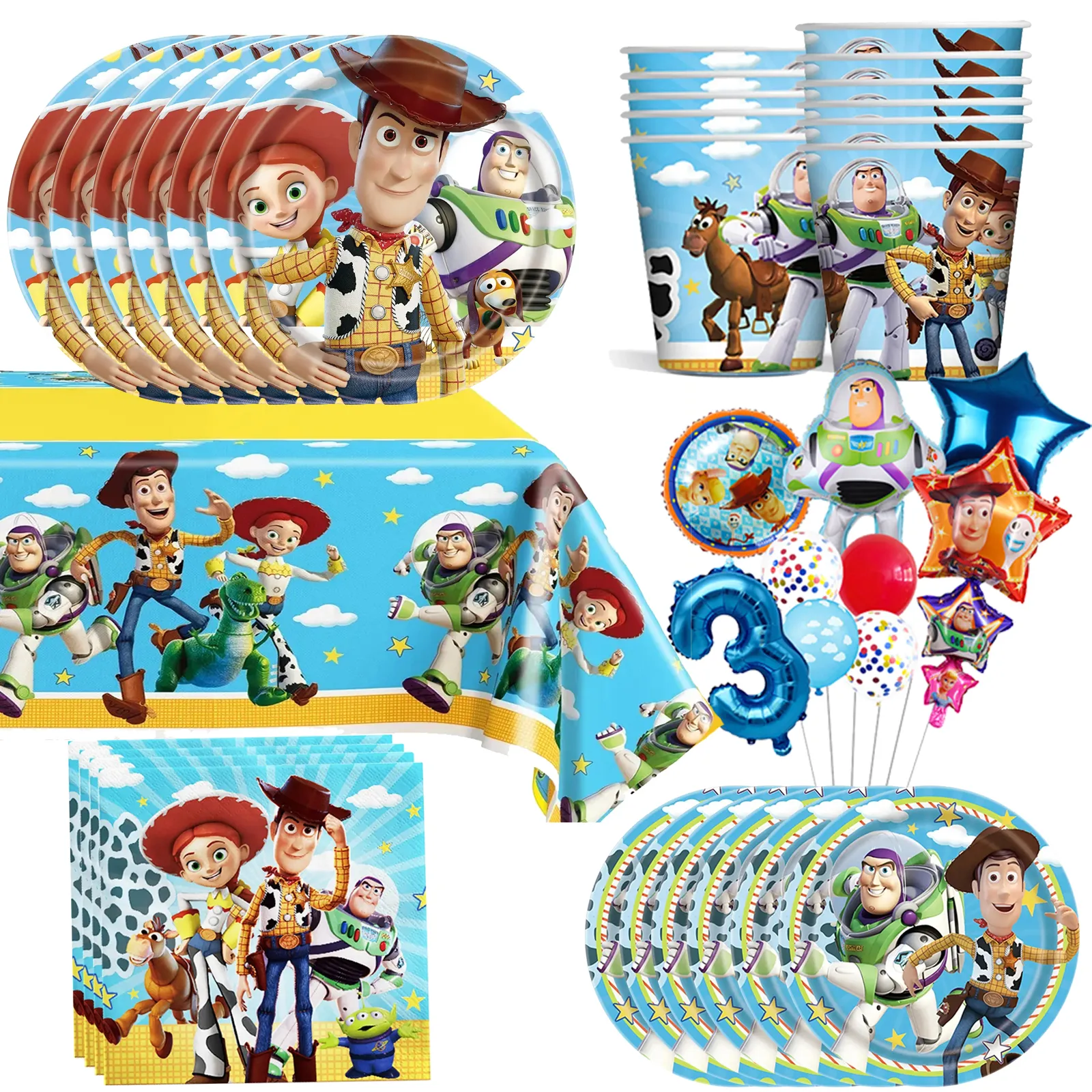 Colorful Buzz Lightyear Balloon Neiman Marcus Dinnerware Sets For Toy ...