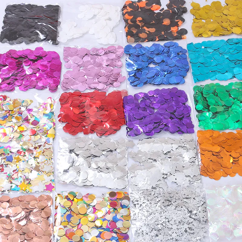 Circular Confetti Balloon Filler - 20g PET Sequins for DIY Party ...