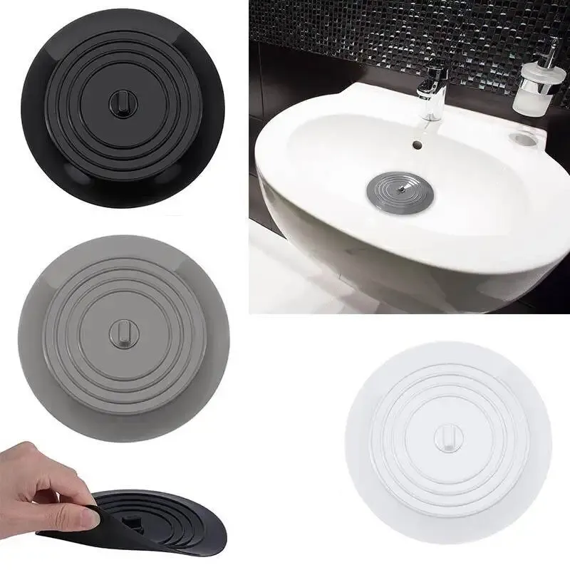 6 Inches Tub Stopper Large Silicone Drain Plug Hair Stopper Bathtub ...