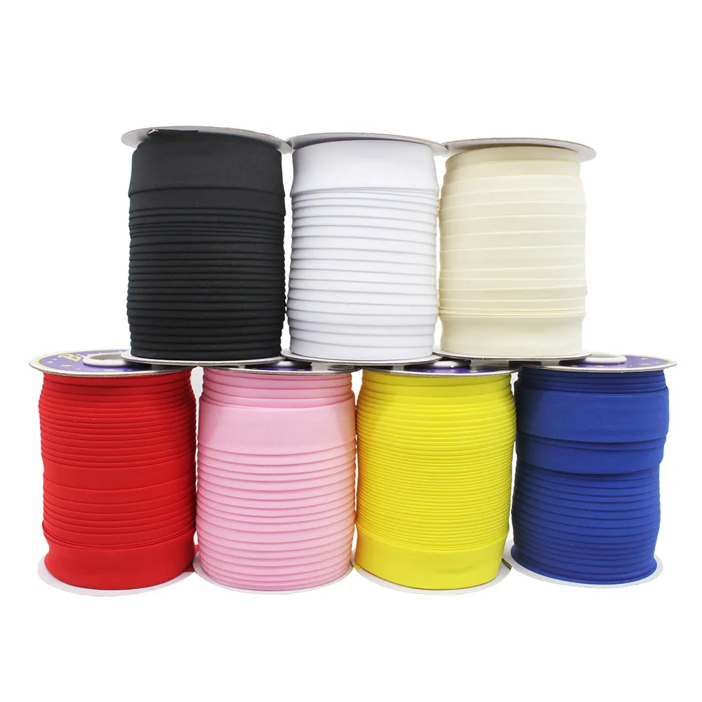 50 Yards Solid Color Polyester/Cotton Bias Tape Binding - 1 Inch 25mm ...