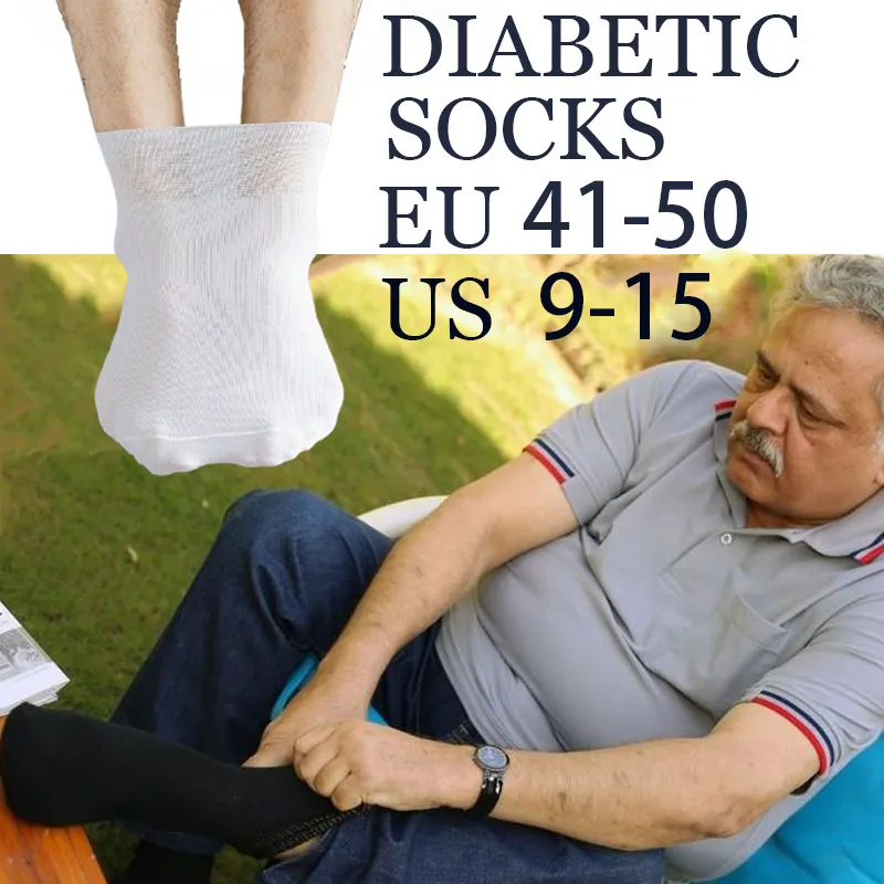 Diabetic Compression Socks - Antibacterial, Non-Slip, Wide & Stretchy ...