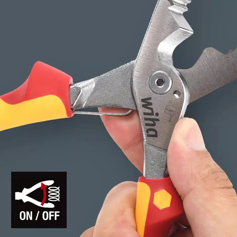 8-in-1 Insulated Electrical Pliers - Heavy Duty 225mm Electrician's ...