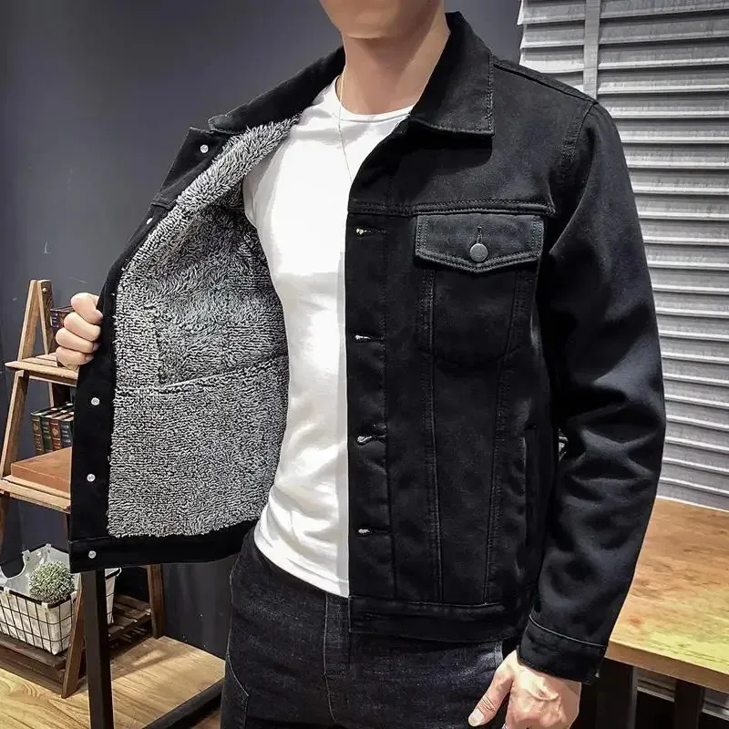 Male Jean Coats With Sheep Mens Denim Jacket Warm... From Charm_clothes ...