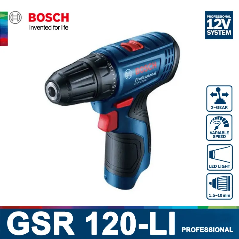 Compact Rechargeable Cordless Drill - Powerful 12V Screwdriver & Mini ...