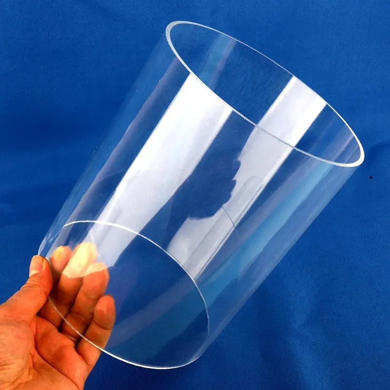 Transparent Acrylic Fish Tank Tube - 110-160mm DIY Mini Aquarium Decor ...