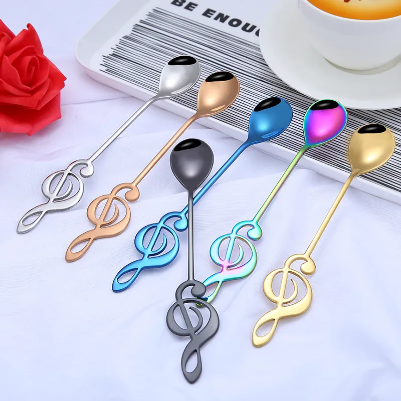 Musical Note Spoons - Premium Stainless Steel Coffee Stirring Spoons ...