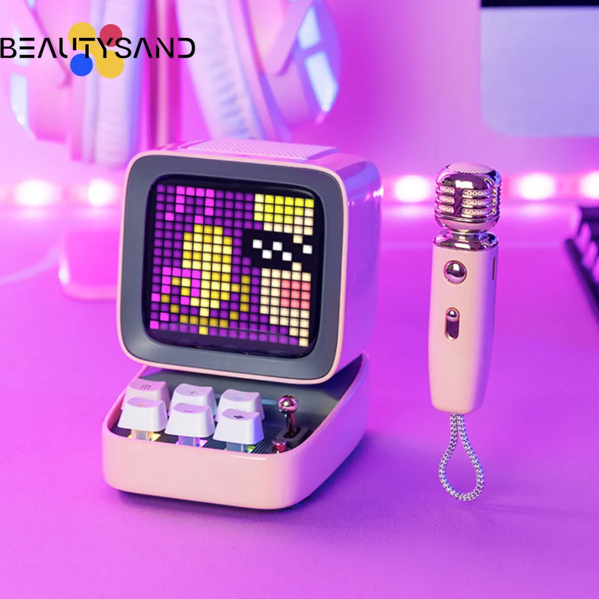 Desktop Computer Audio Pixel Bluetooth Altavoz Mini Portátil Home Ktv ...