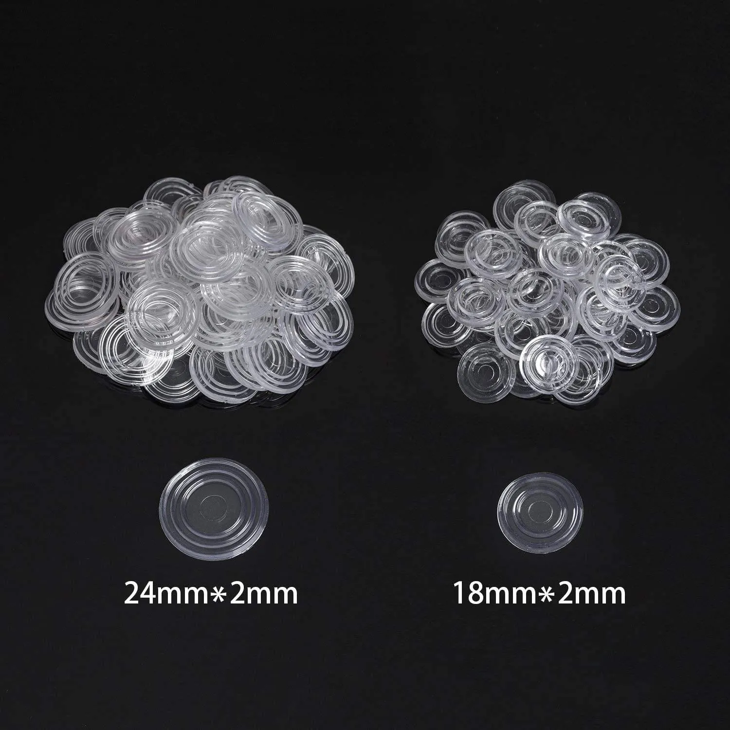 10 Round Glass Table Top Bumpers - Soft, Anti-Slip Pads 18/24mm ...