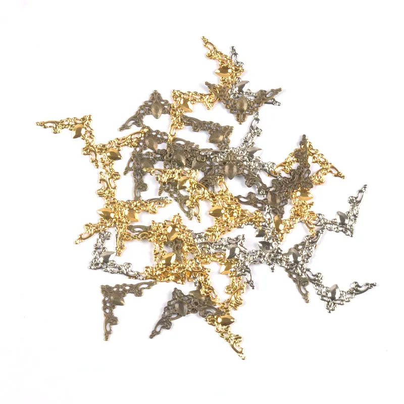 30 Metal Corner Protectors: Filigree Wraps for Jewelry Making ...