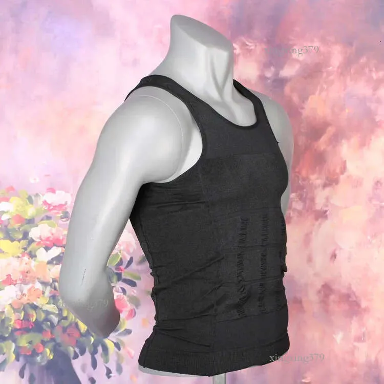 Mens Slimming Undershirt Compression Tank Top: Lightweight Body Shaper ...