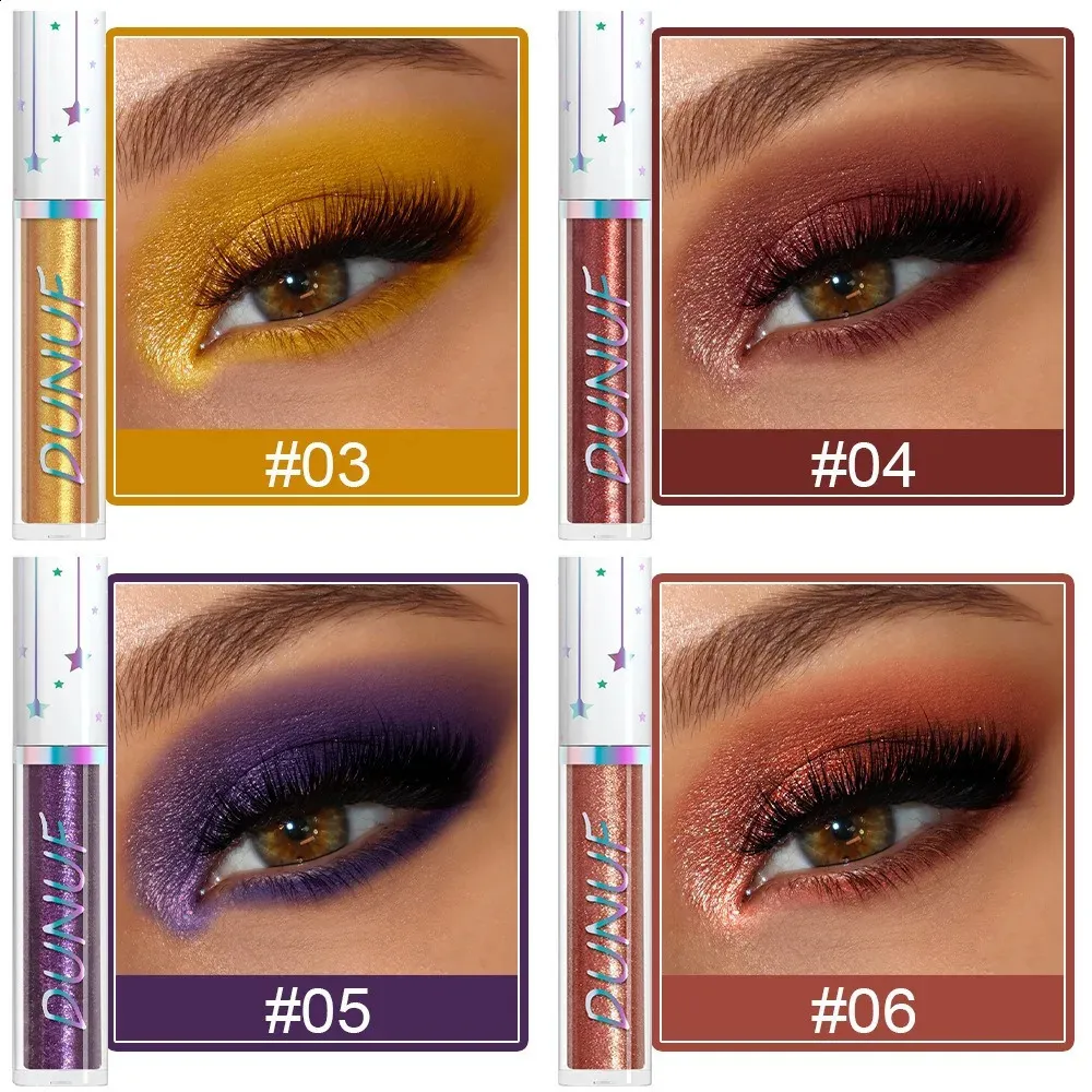 24-Color Liquid Eyeshadow Stick Set, Metallic Green Purple High Gloss ...