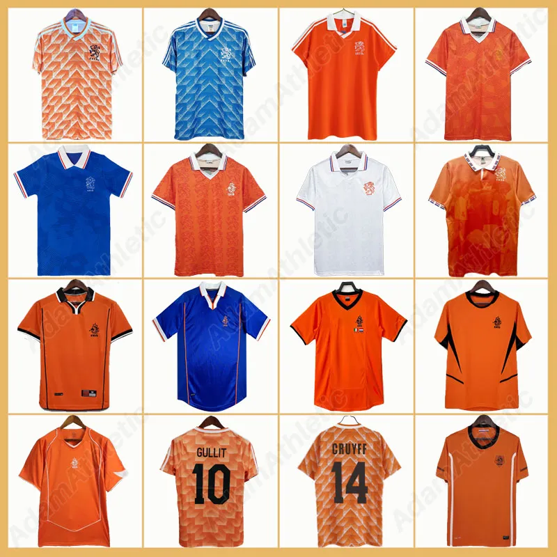 GULLIT VAN BASTEN Retro Jerseys 1988 RIJKAARD BERGKAMP Vintage Jersey ...