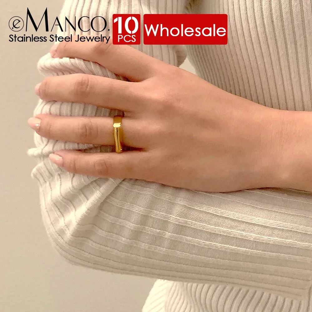 Smooth Artificial Gold Color Horn Rings for Men and Women Cowboy Style ...