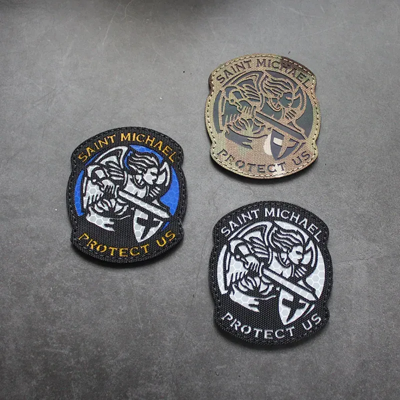 Saint Michael Reflective Hook & Loop Tactical Patch –... From Dh2958055 ...