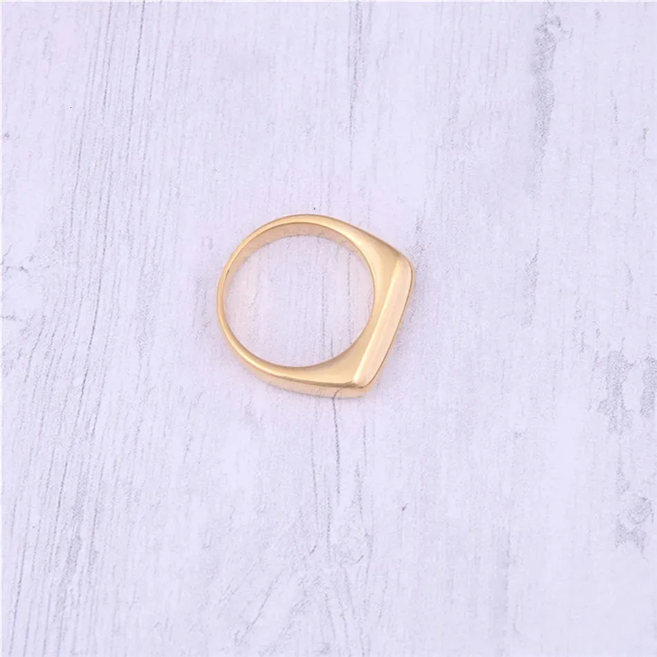 Smooth Artificial Gold Color Horn Rings for Men and Women Cowboy Style ...