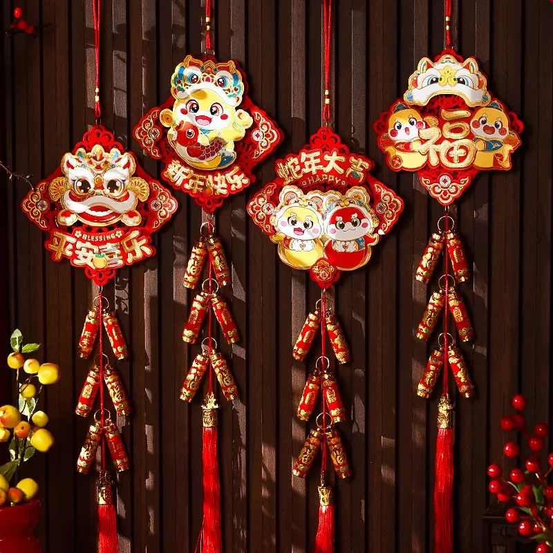 Snake Year Hanging Blessings 2025 Year Firecracker String Spring ...