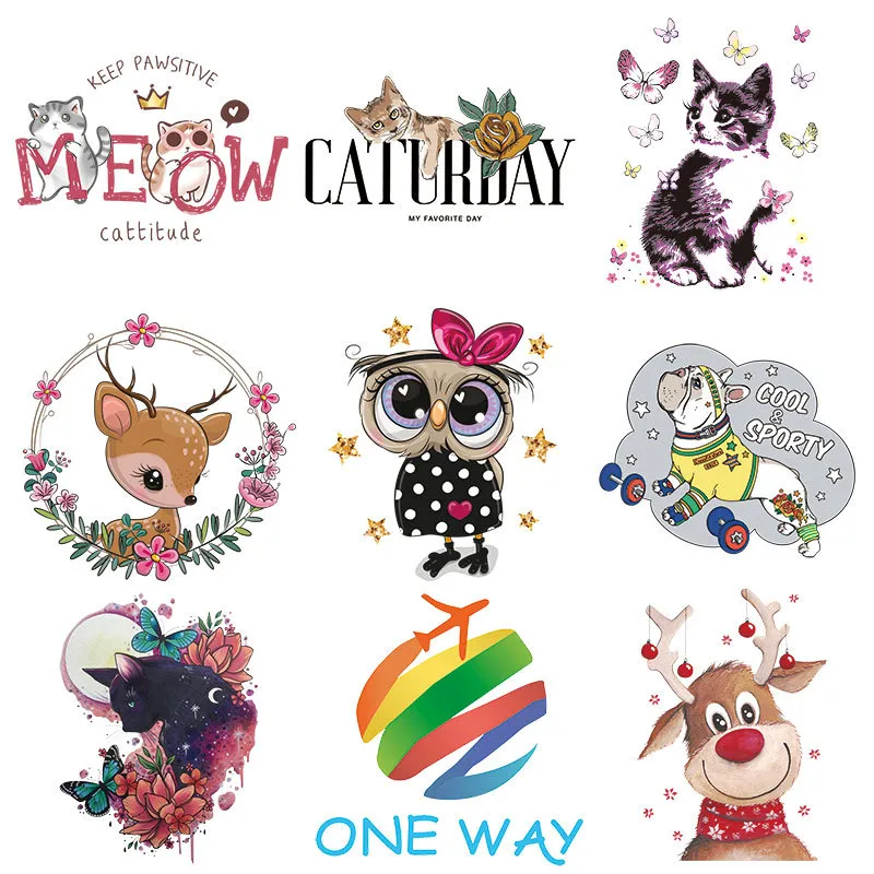 Women's Small Animal Iron On Cute Decals For Clothing, Backpacks, And T ...