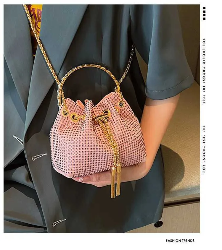 Totes Luxury Diamonds Tassel Evening Clutch Bag Mini Hard PC Zipper ...