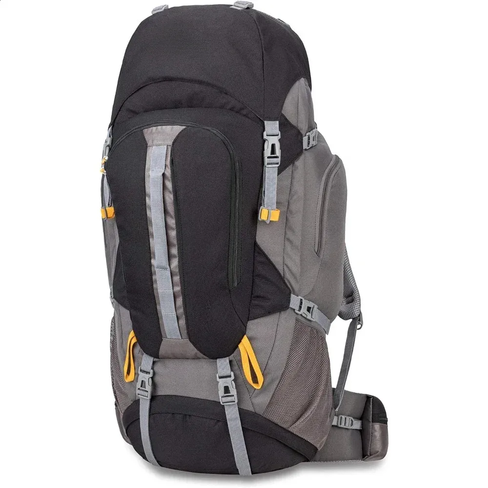 90L Internal Frame Hiking 35l Travel Backpack For Travel, Sports, And Entertainment Black/Slate ...