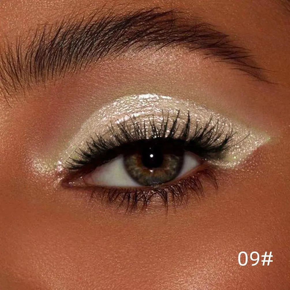 QI Glitter Liquid Eyeshadow Long Lasting Pearlescent Shiny Eye Shadow ...