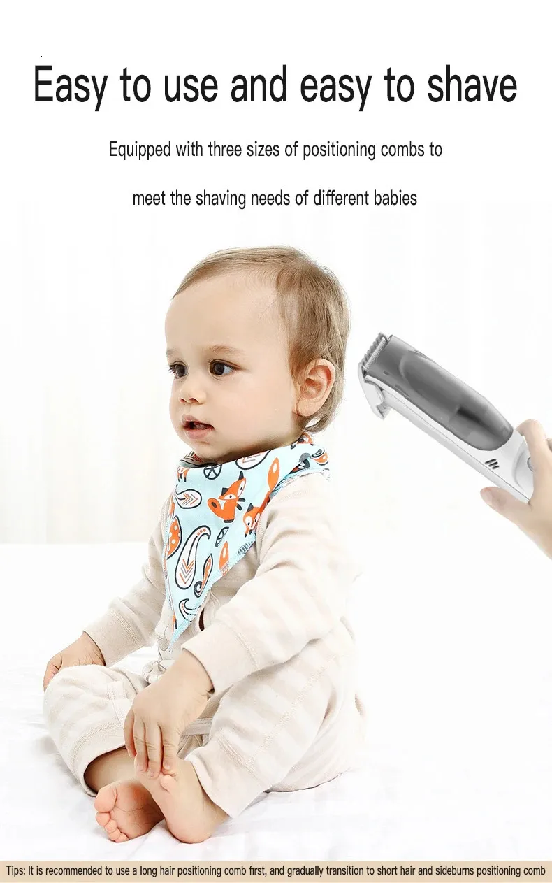 Hair Absorbing Hair Clipper: Electric Razor for Babies, Children, and ...